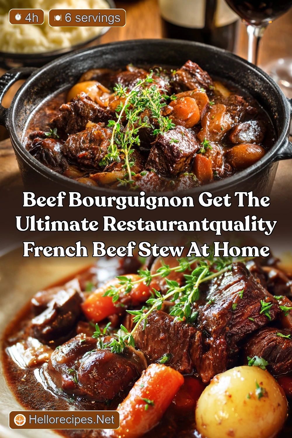Beef Bourguignon Deep Rich Classic French Stew Recipe