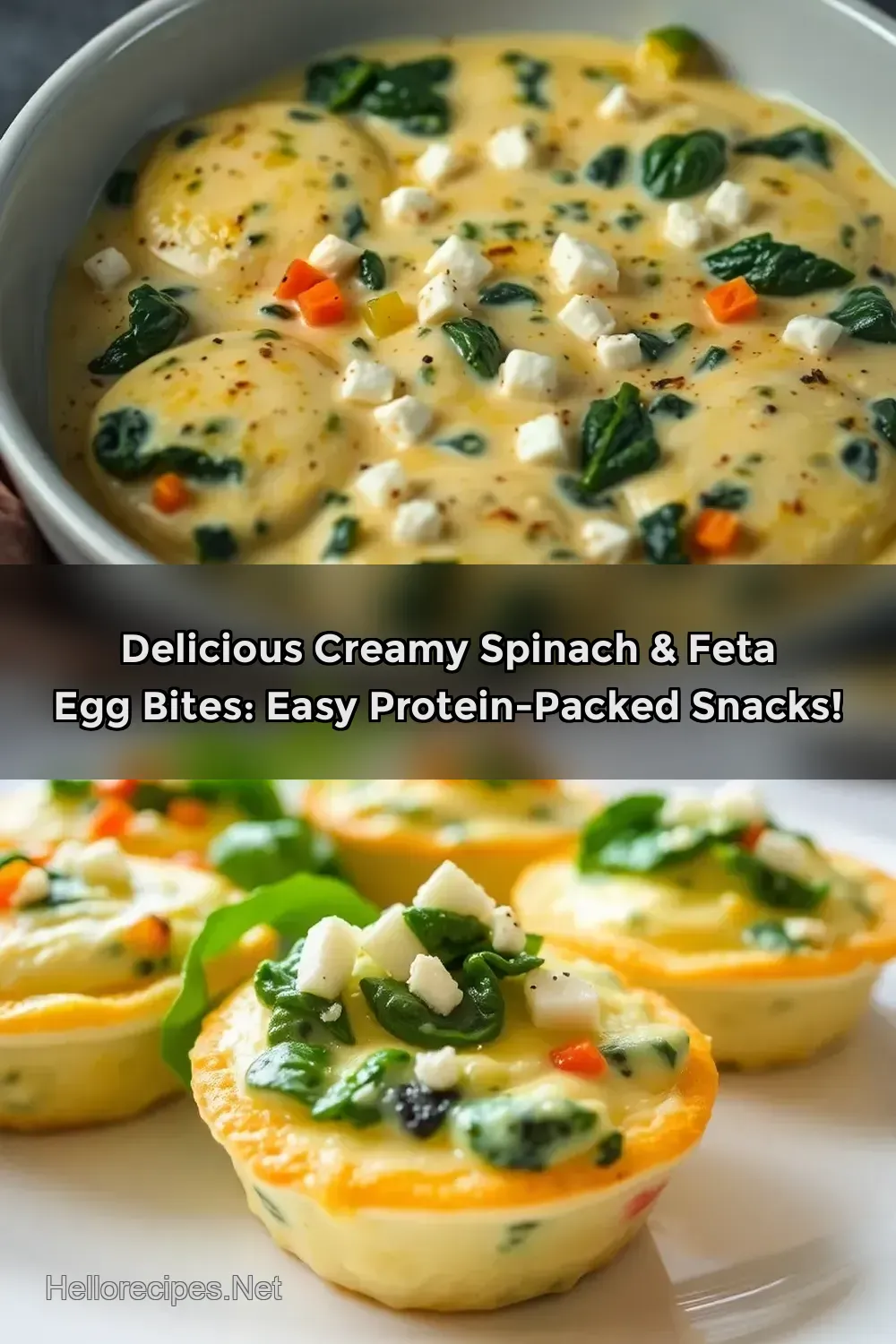Creamy Spinach & Feta Egg Bites Recipe: Your New Breakfast…