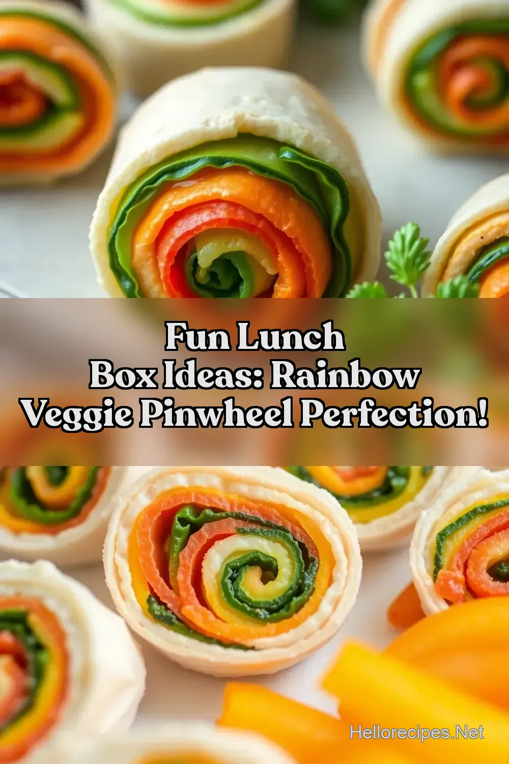 Rainbow Veggie Pinwheels: Fun Lunch Ideas for Kids! - Hello…