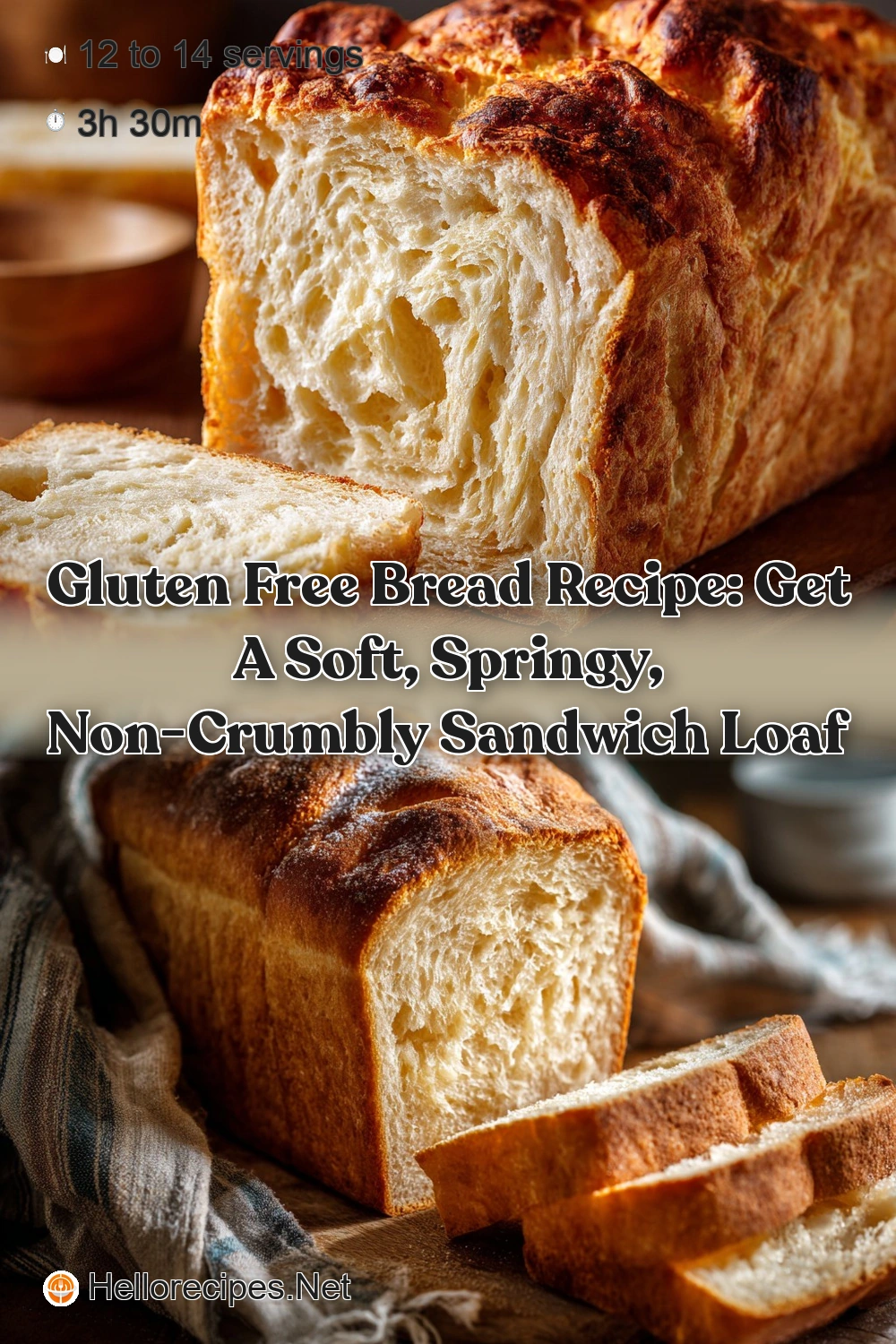 Gluten Free Bread: The Best Soft Springy Sandwich Loaf