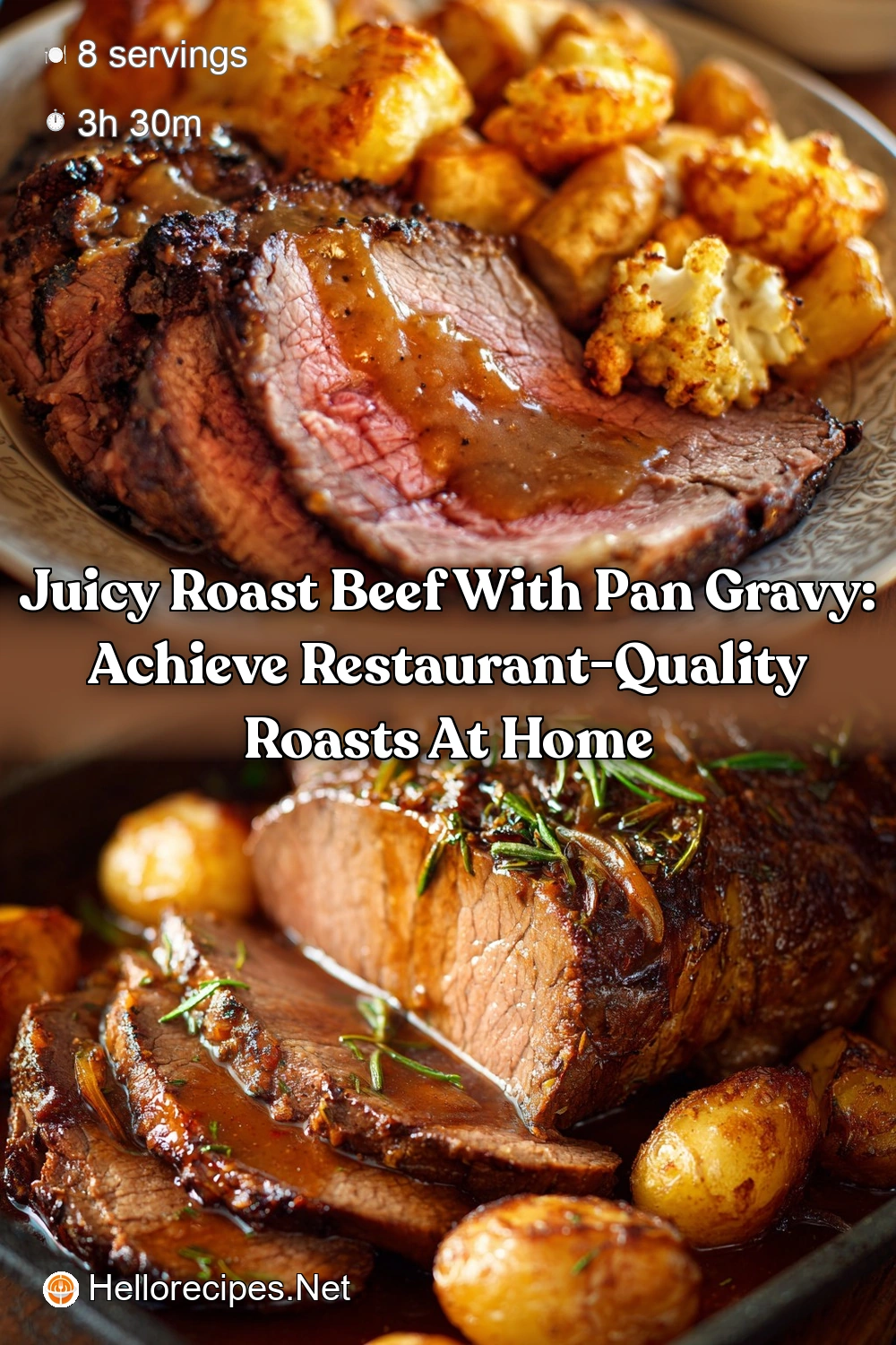 Juicy Roast Beef with Pan Gravy: The Best Slow-Roasted…