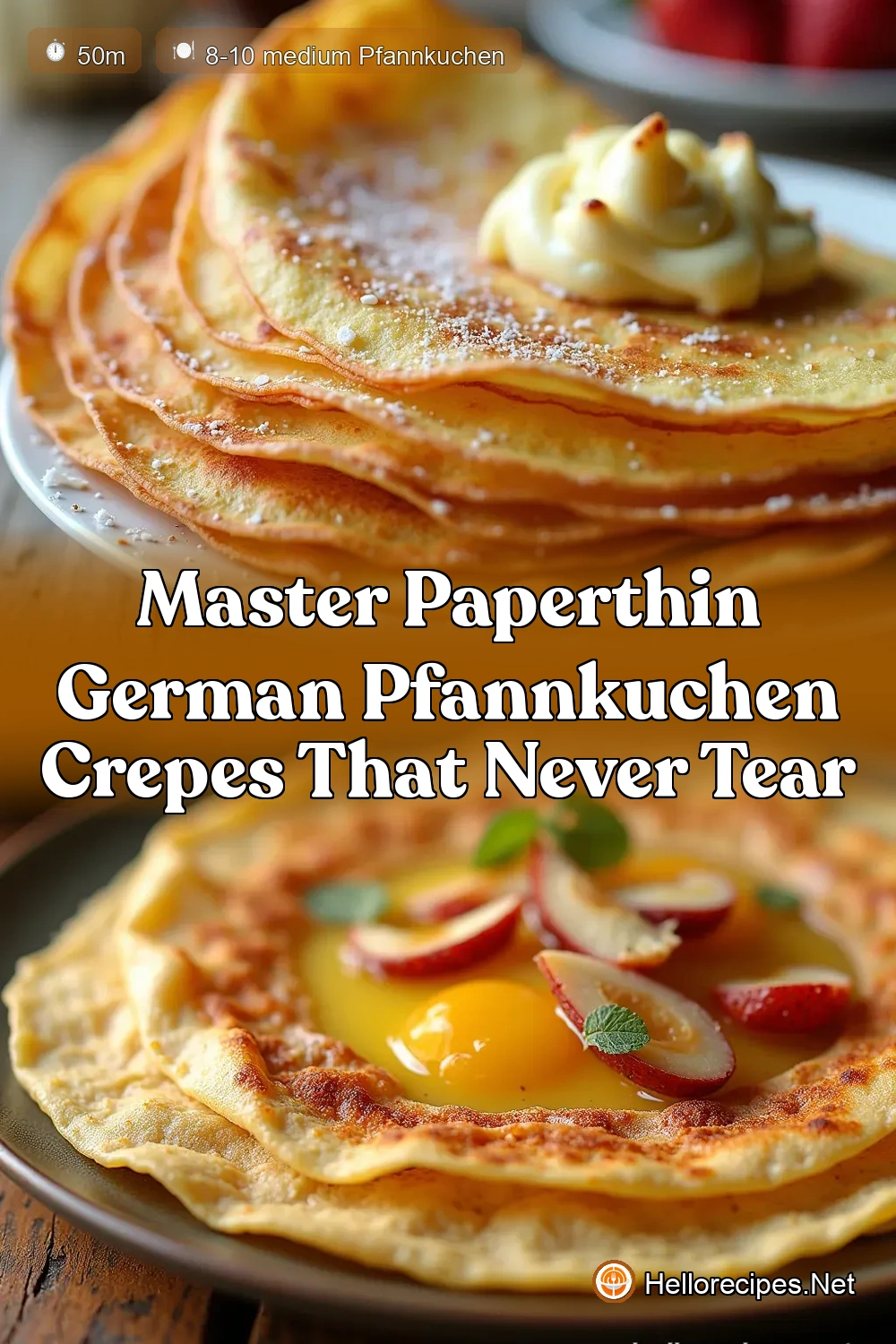 The Perfect PaperThin Pfannkuchen Simple German Crepes…