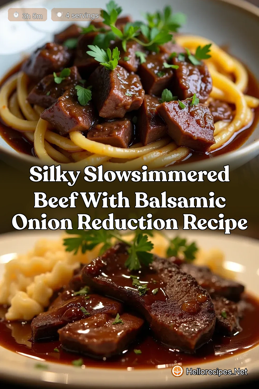 Tender Beef in Balsamic Onion Sauce Rich Weeknight Dinner