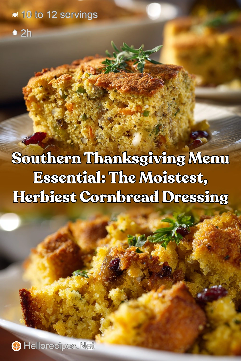Southern Thanksgiving Menu: Classic Cornbread Dressing…