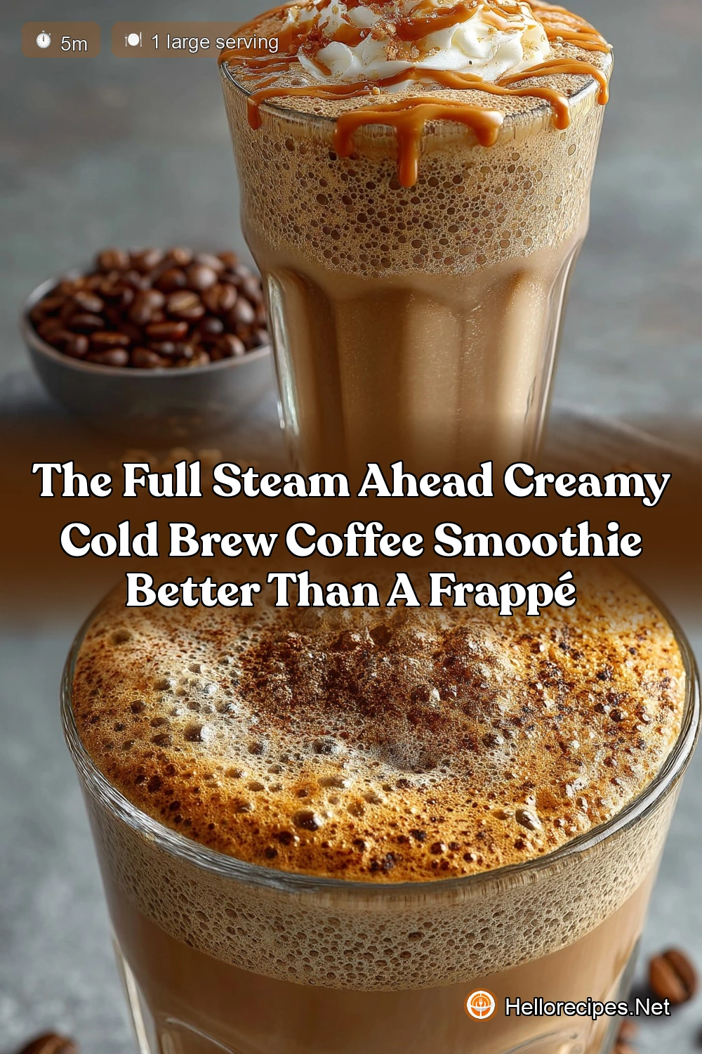 5Minute Creamy Cold Brew Coffee Smoothie A Healthy Coffee…