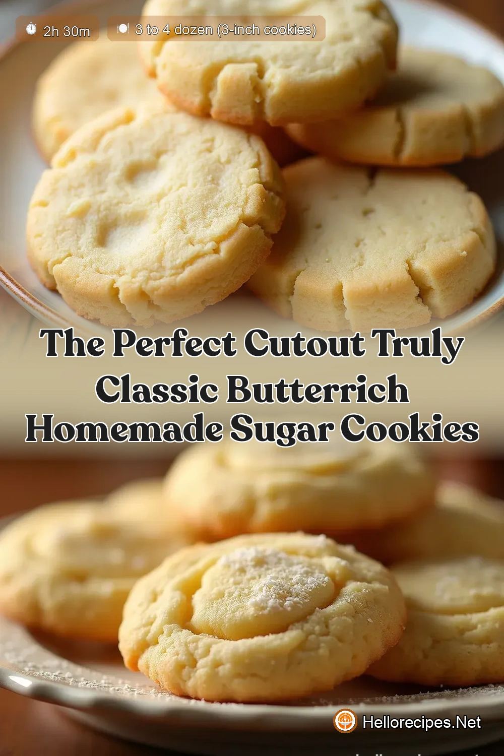 Classic Butter Sugar Cookies Recipe Tender Easy CutOuts