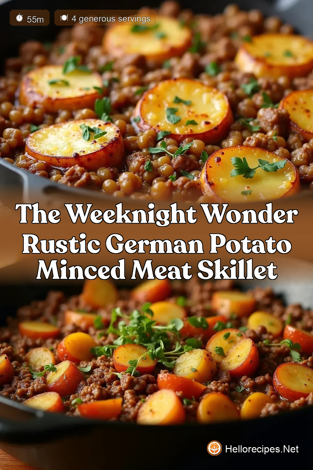 The Ultimate Hearty Potato Minced Meat Skillet…