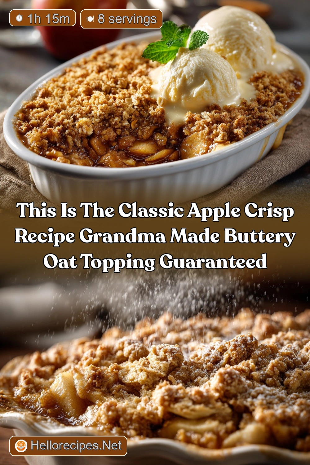 Proper Classic Apple Crisp Recipe Buttery Oats Custard Ready