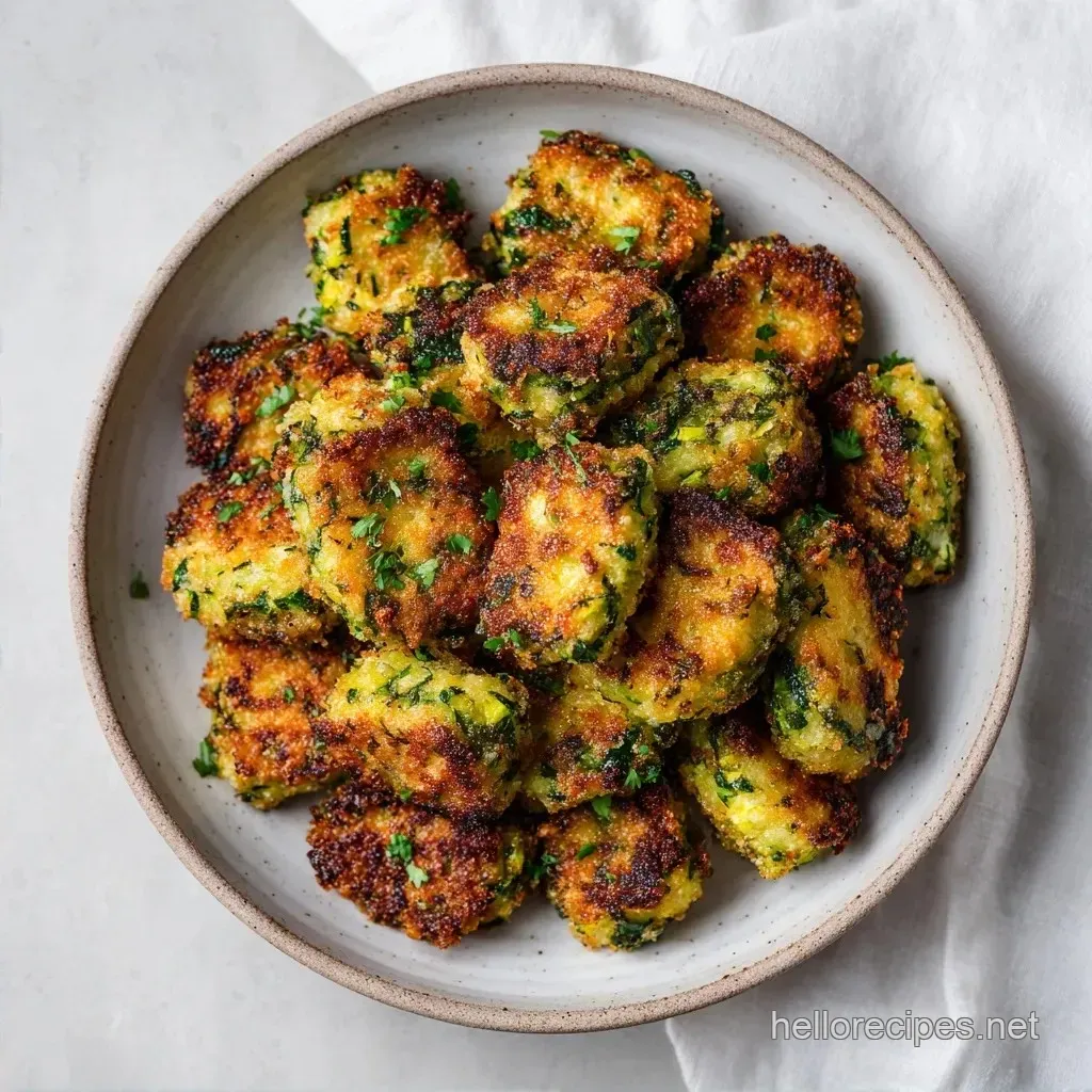Baked Zucchini Tots with Sharp Cheddar - Hello Recipes