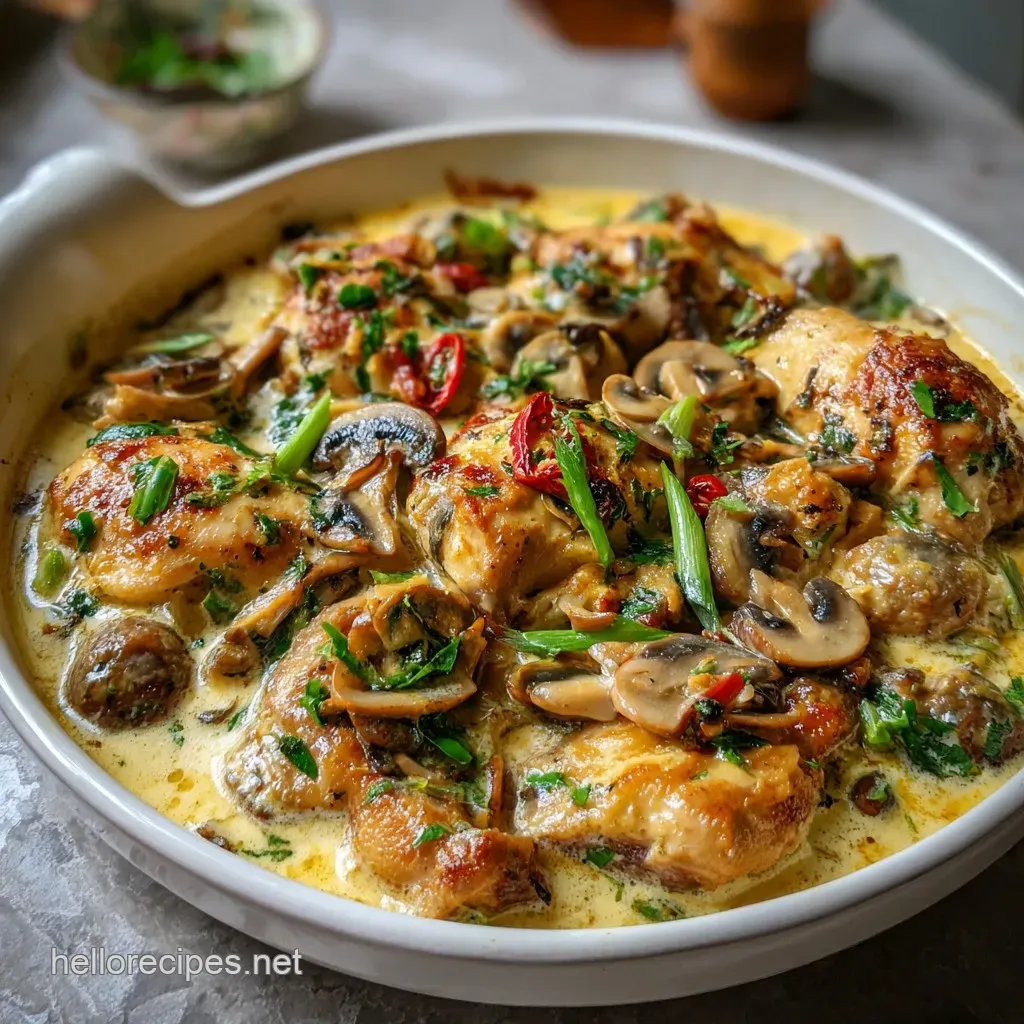 Creamy Mushroom Chicken in 35 Minutes - Hello Recipes