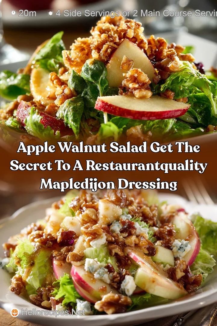 Apple Walnut Salad Crisp Tangy Easy MapleDijon Dressing