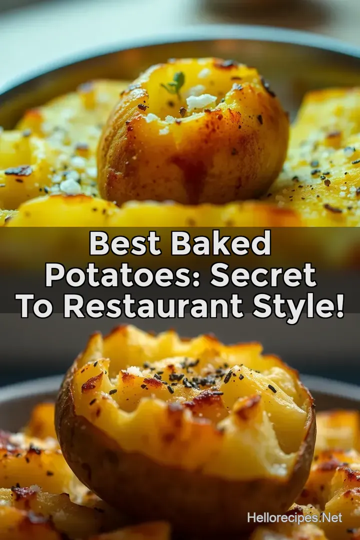 Crispy Baked Potato Oven: Restaurant Style at Home! - Hello…