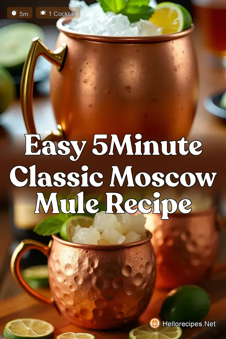 The Perfect 5Minute Classic Moscow Mule Recipe - Hello…