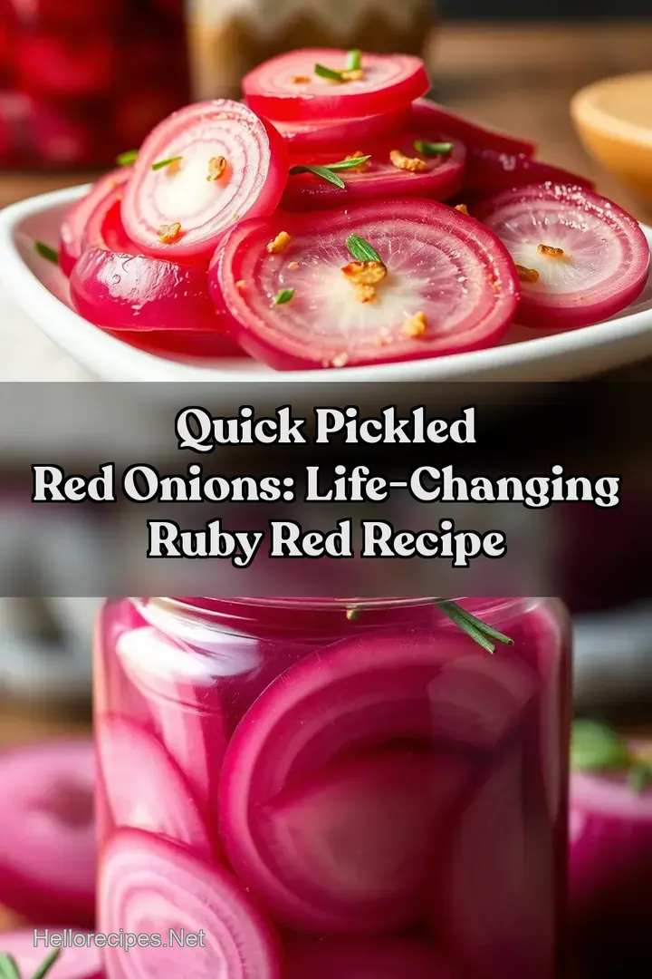 Ruby Red Pickled Onion Recipe: Easy Tangy Delight - Hello…