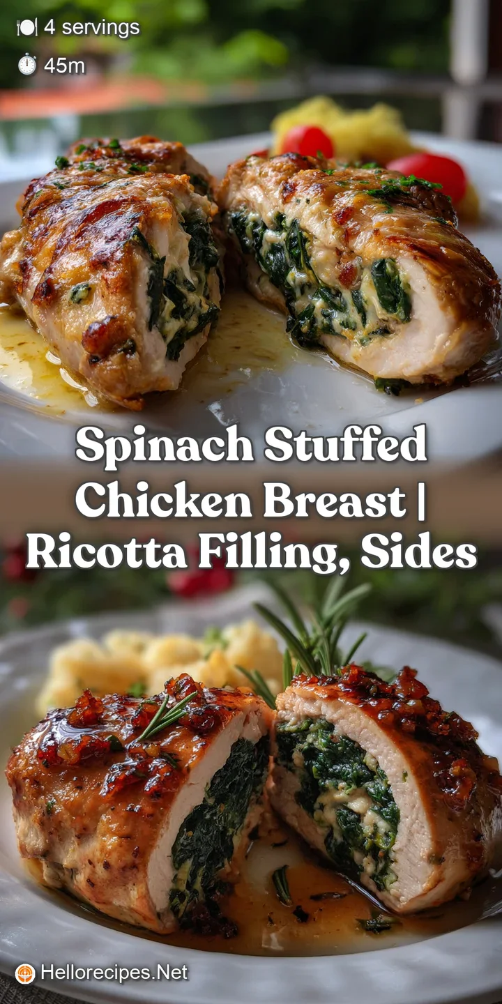 Spinach Stuffed Chicken Breast: Pocket Technique - Hello…