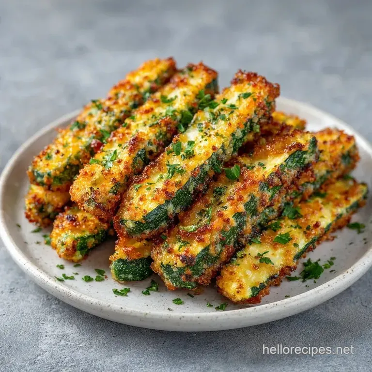 Baked Zucchini Fries for 4 Servings - Hello Recipes