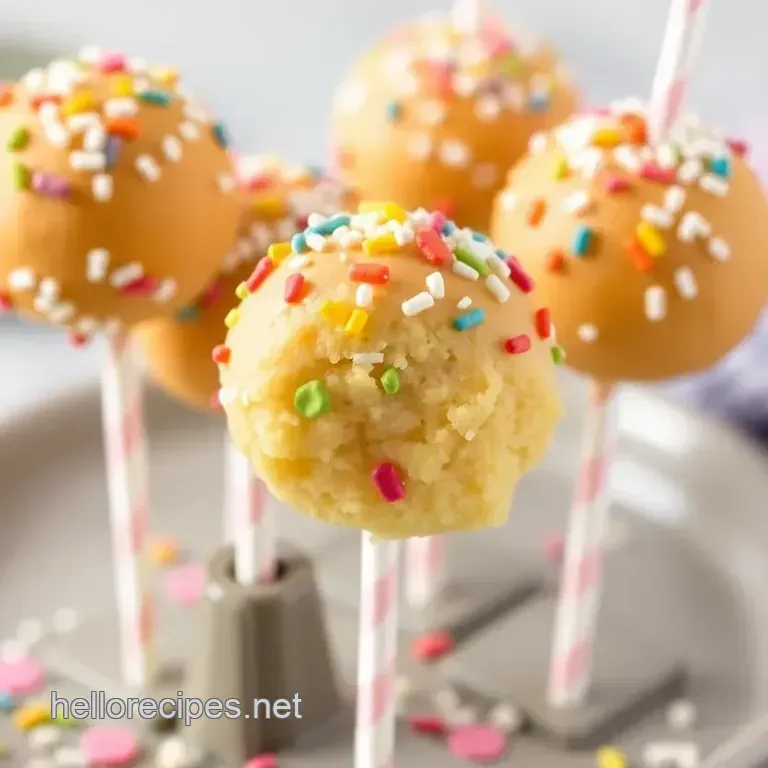 Colorful Funfetti Cake Pops: A Celebration of Flavor and…