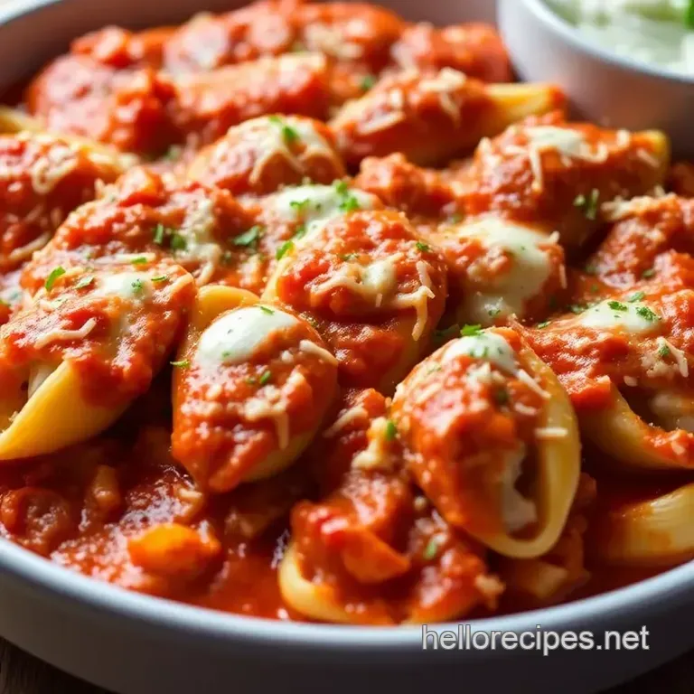 Cheesy Chicken-Stuffed Shells: A Family Favorite for…