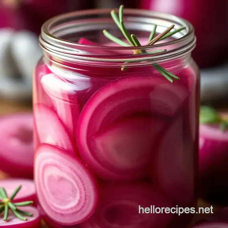 Ruby Red Pickled Onion Recipe: Easy Tangy Delight - Hello…