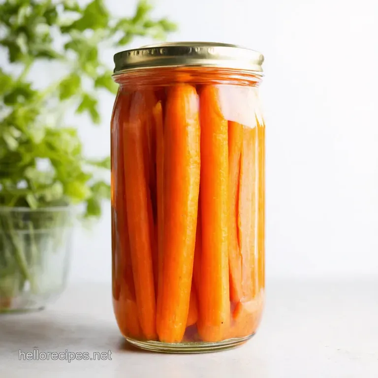 Zesty Pickled Carrots Recipe A Jar of Sunshine - Hello…